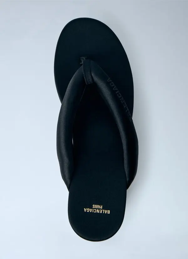 Balenciaga Gaeta Thong Sandals - Black