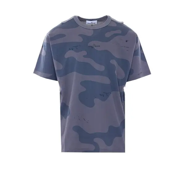 Stone Island Logo Camouflage T-shirt