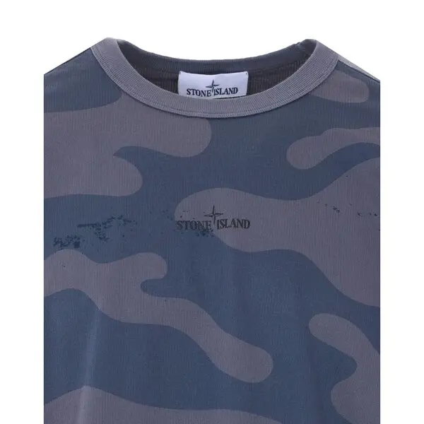 Stone Island Logo Camouflage T-shirt