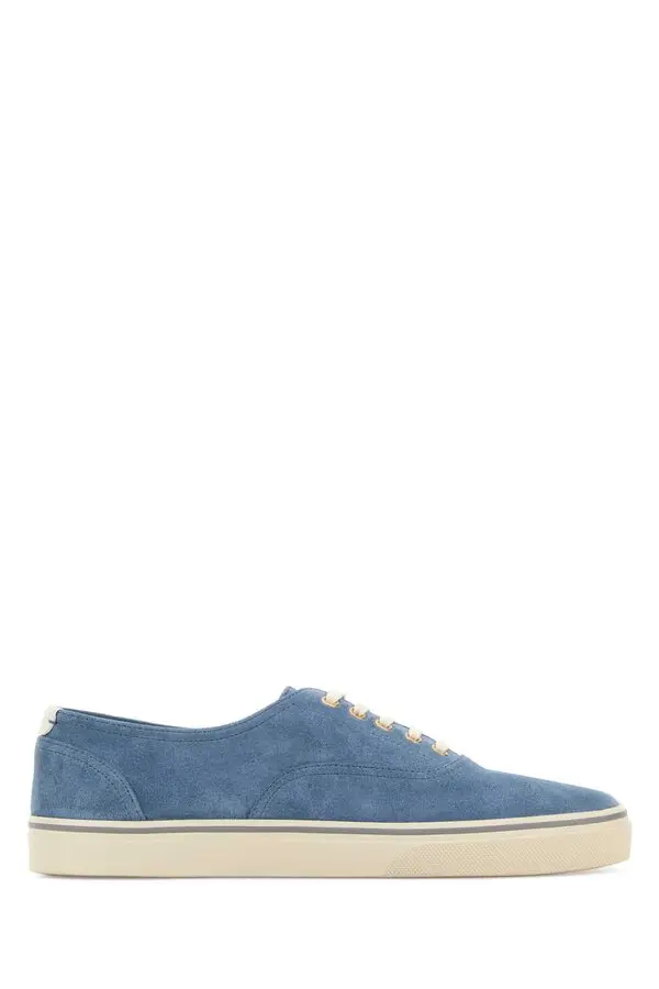 Brunello Cucinelli Cerulean Suede Lace-up Sneakers