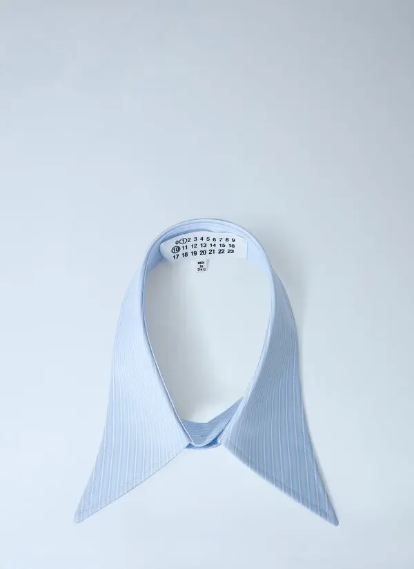 MAISON MARGIELA Striped Classic Collar - Blue