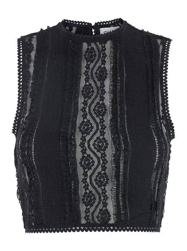Charo Ruiz Ibiza Asteria Embroidered Cropped Top - Multicolor