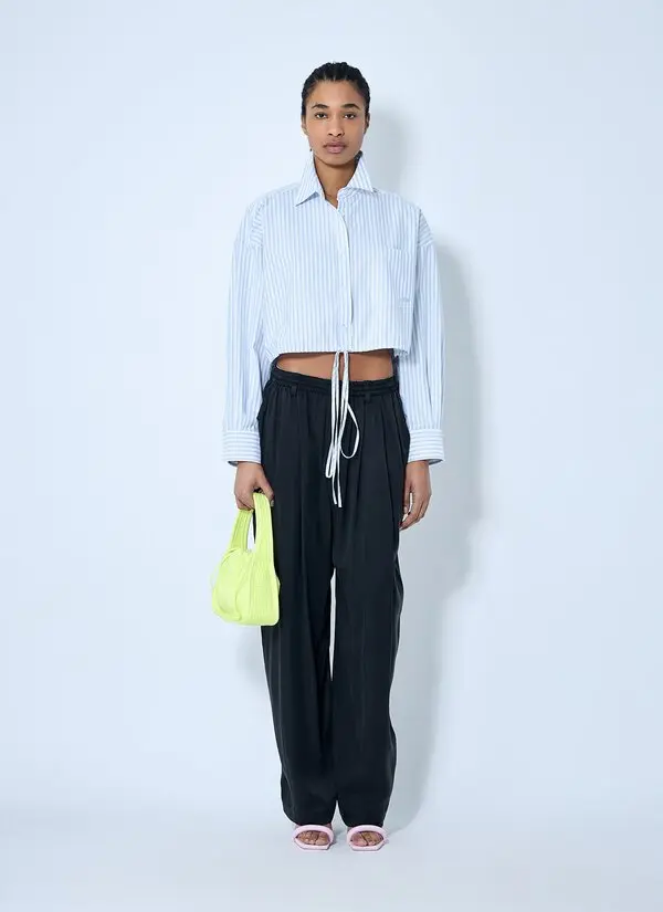 Alexander Wang Pleated Soft-touch Pants