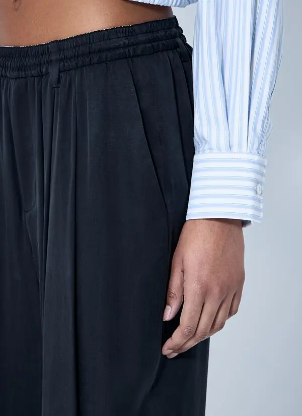 Alexander Wang Pleated Soft-touch Pants