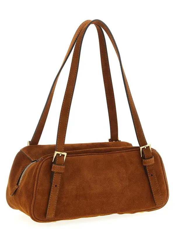 Versace Suede Tag Shoulder Bag