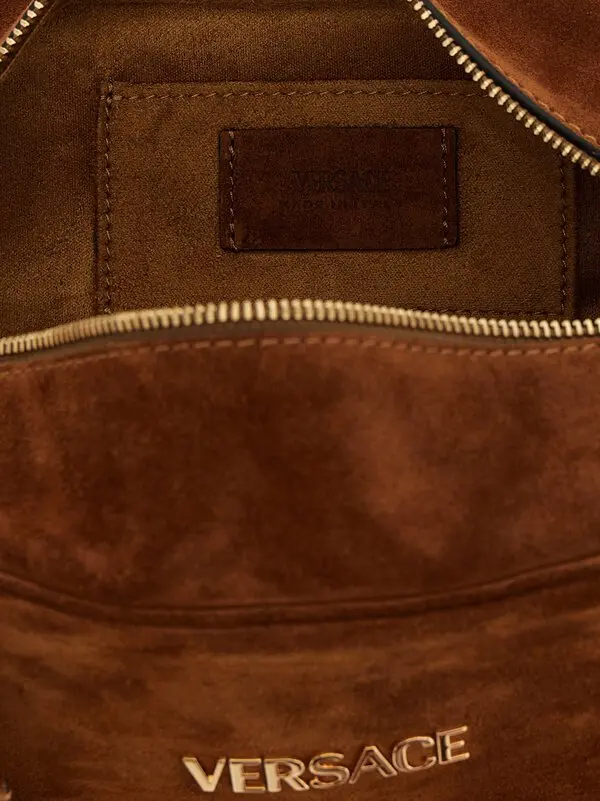 Versace Suede Tag Shoulder Bag