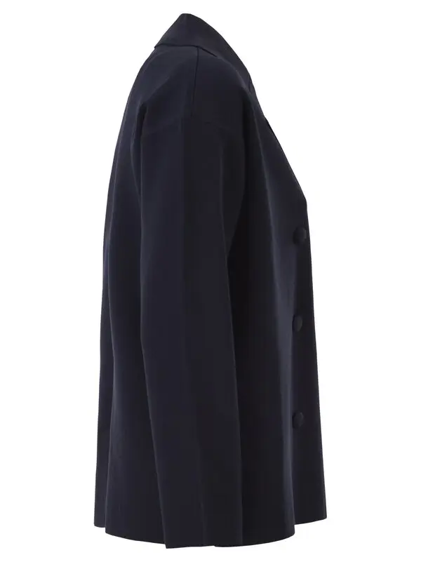 Max Mara Double-breasted Viscose Crêpe Jacket - Multicolor