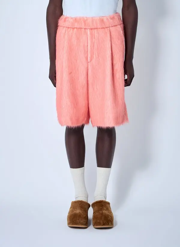 Dries Van Noten Brushed Wool Shorts