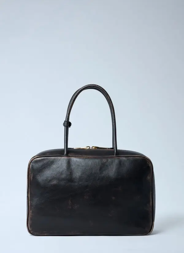 Miu Miu Beau Leather Handbag - Brown