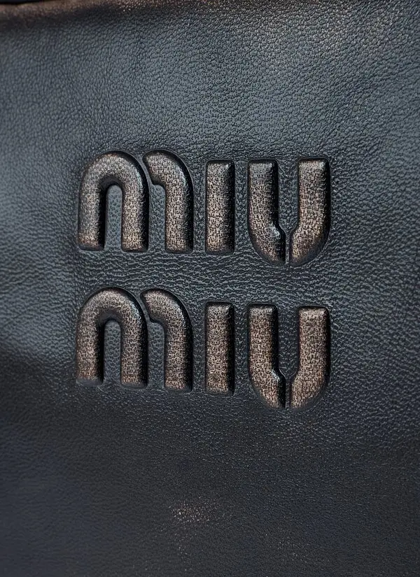 Miu Miu Beau Leather Handbag - Brown