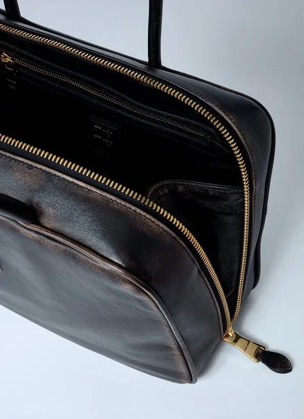 Miu Miu Beau Leather Handbag - Brown