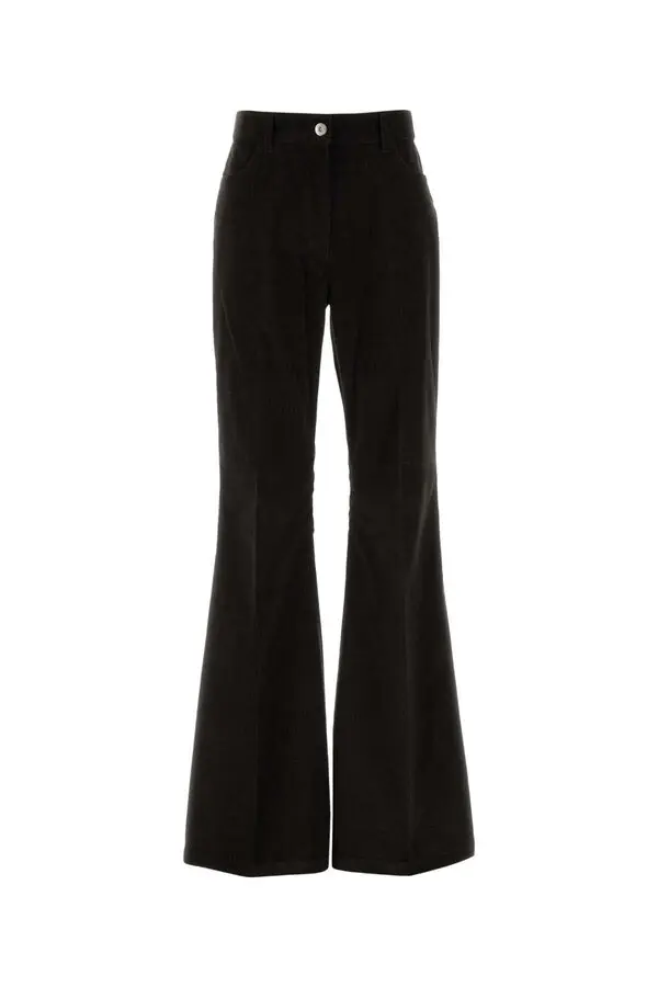 FERRAGAMO Corduroy Flared Pants - Brown