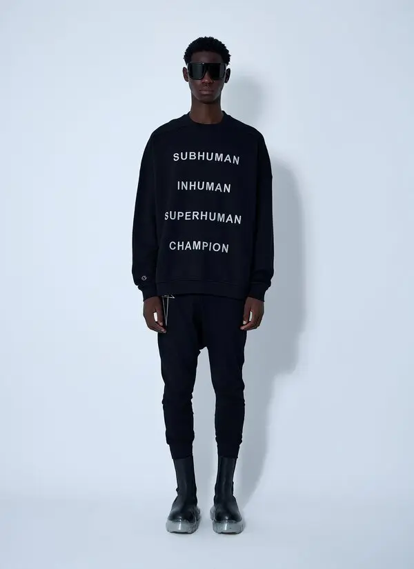 Rick Owens Text Print Sweatshirt