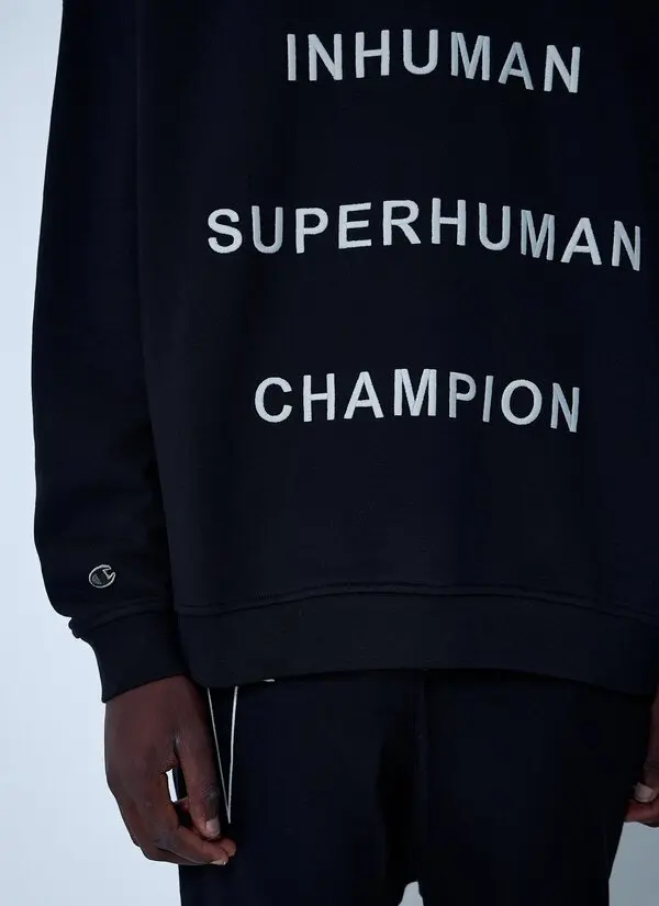 Rick Owens Text Print Sweatshirt