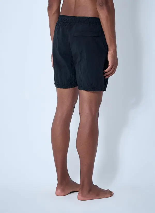 Stone Island Nylon Metal Shorts With Compass Patch