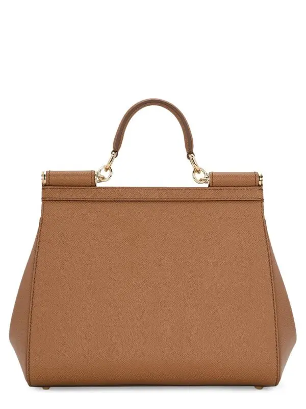 Dolce & Gabbana Sicily Large Top Handle Bag - Brown