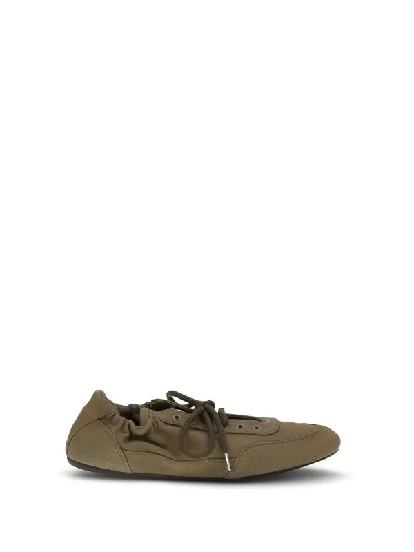 Prada Collapse Canvas Sneakers - Green