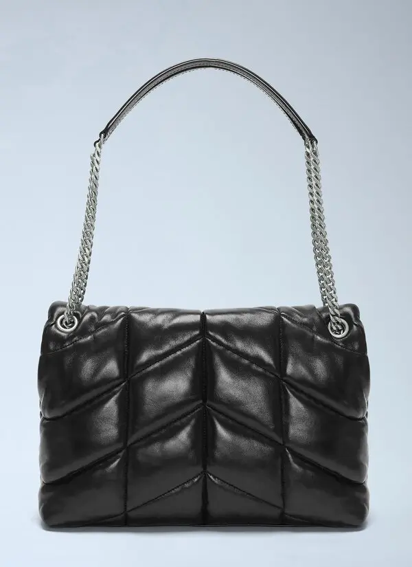 Saint Laurent Medium Puffer Shoulder Bag - Black