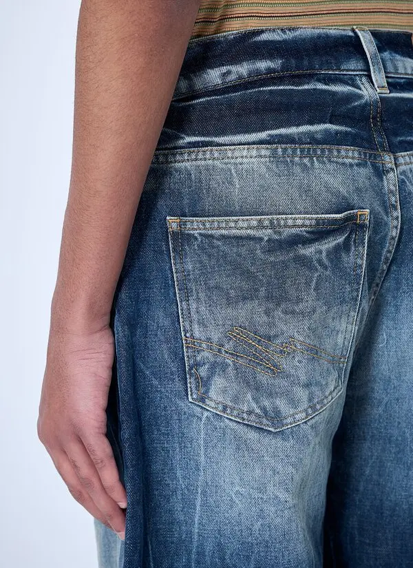 Martine Rose Zip-up Straight-leg Denim Shorts