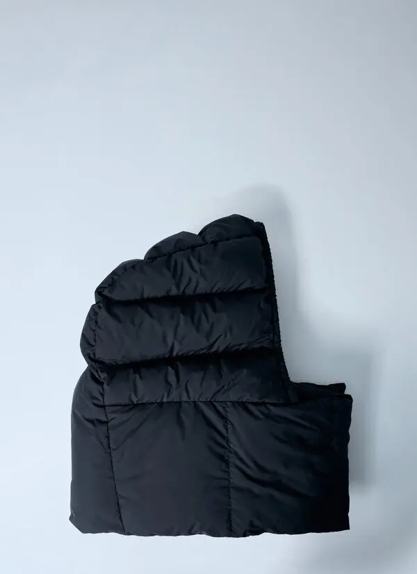 Moncler Nylon Hooded Scarf - Black