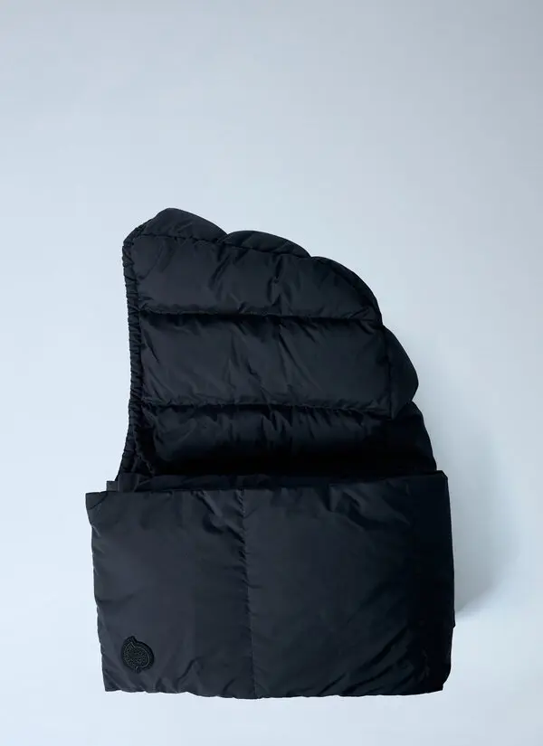 Moncler Nylon Hooded Scarf - Black