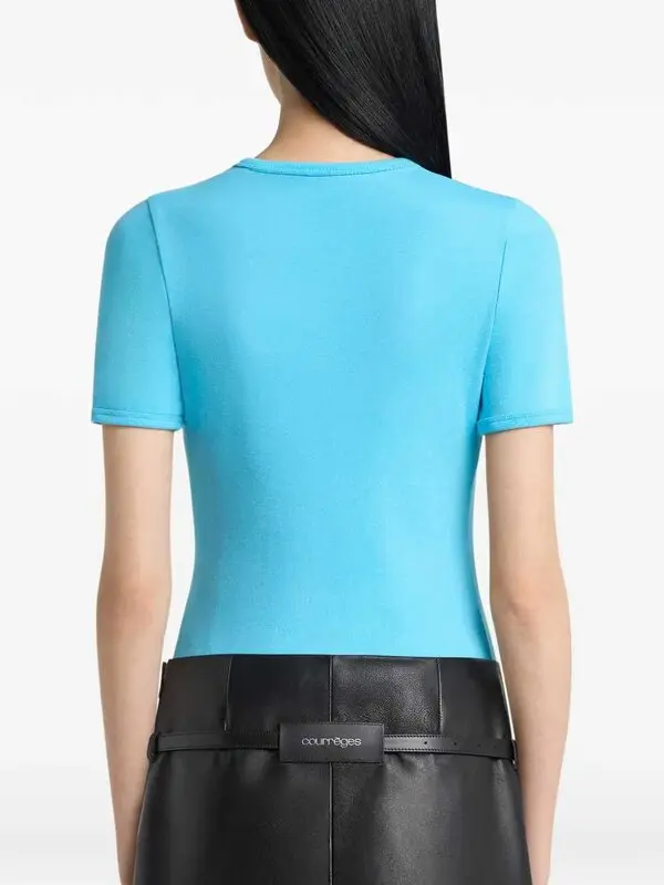 COURREGES Embroidered Logo T-shirt