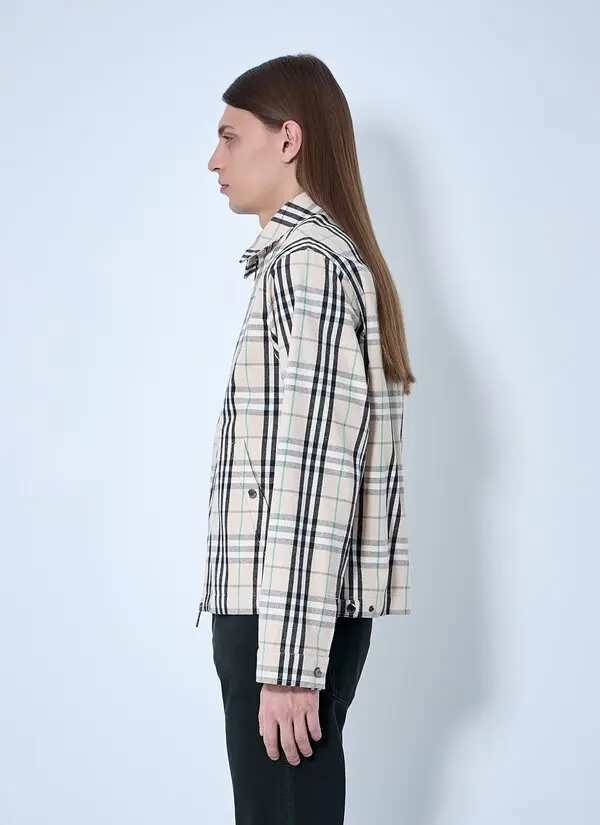 Burberry Check Cotton Harrington Jacket