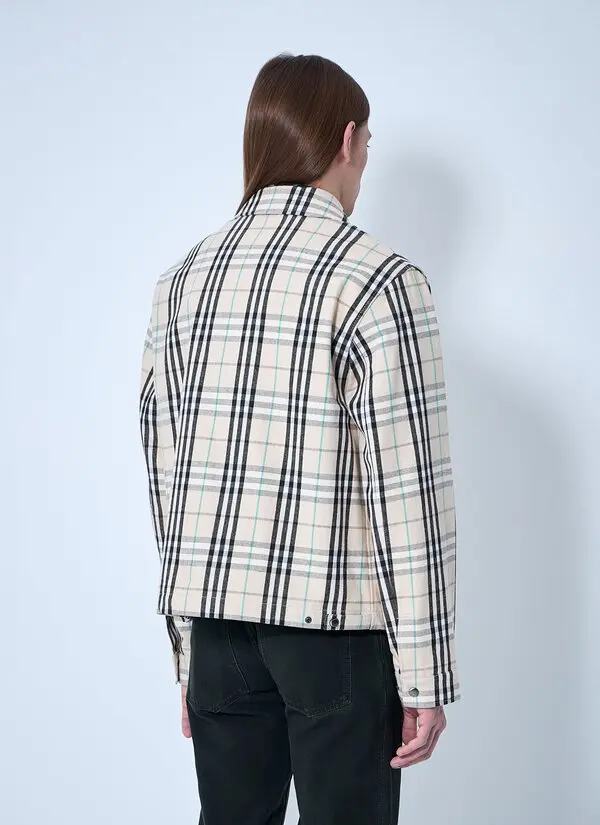Burberry Check Cotton Harrington Jacket