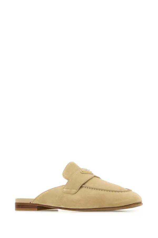 Prada Suede Slippers - Brown