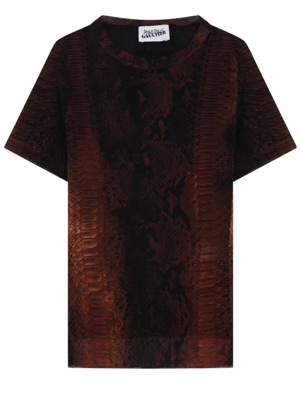 JEAN PAUL GAULTIER Slim Fit Animal Print T-shirt