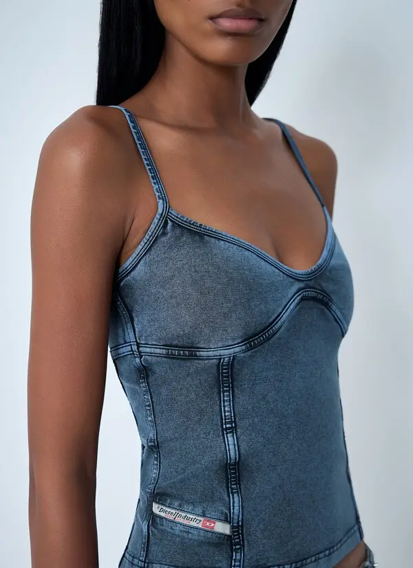 DIESEL® Stretch Cotton Jersey Camisole Top