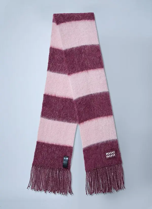 Miu Miu Logo Motif Scarf