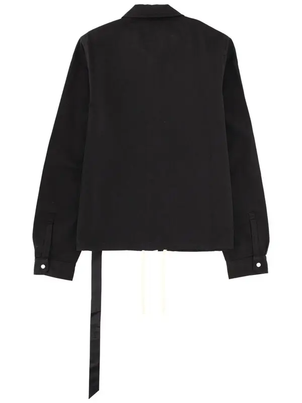 Rick Owens Zip-front Cotton Jacket - Black