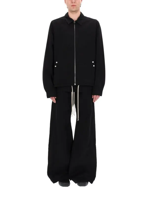 Rick Owens Zip-front Cotton Jacket - Black