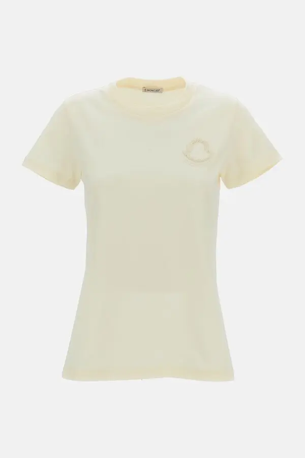 Moncler Short-sleeved Crewneck T-shirt With Embroidered Logo