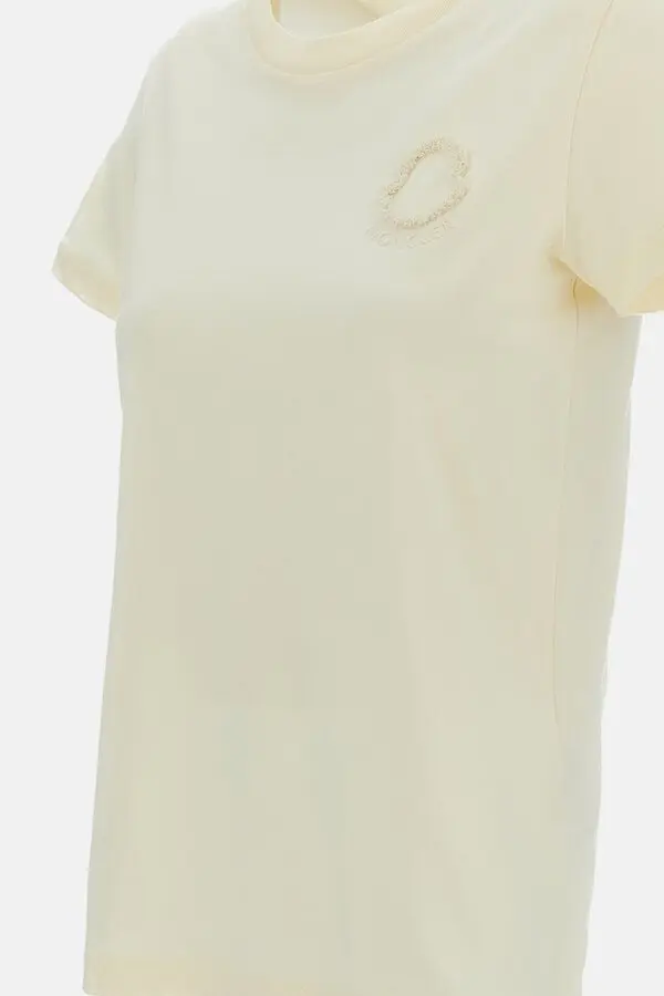 Moncler Short-sleeved Crewneck T-shirt With Embroidered Logo