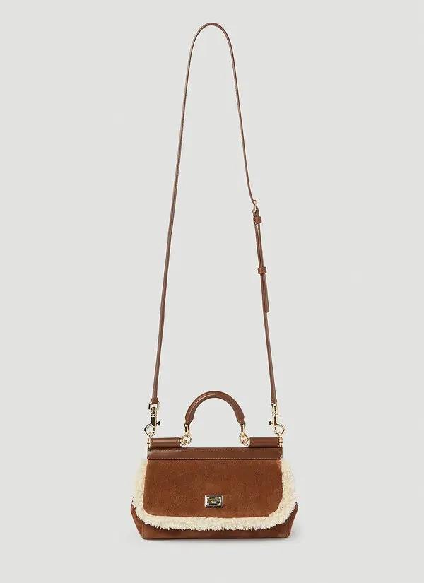 Dolce & Gabbana Small Sicily Handbag - Brown