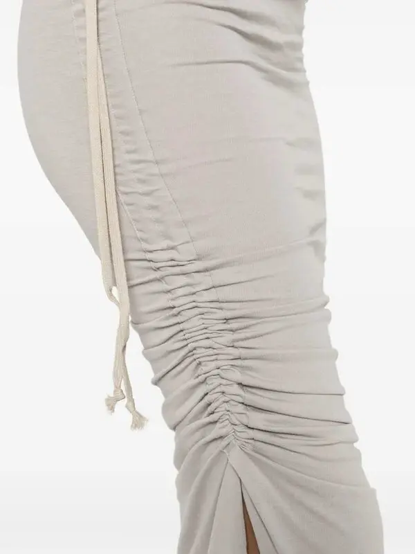 Rick Owens Gathered Drawstring Skirt - Gray