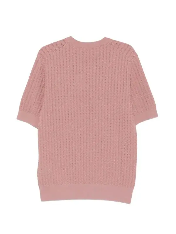 Dolce & Gabbana Short-sleeved Cable-knit Sweater