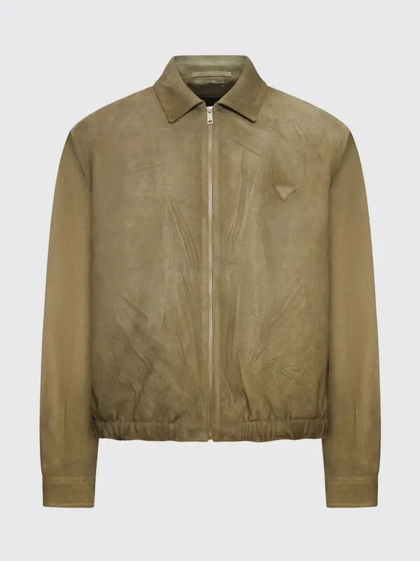 Prada Jacket With Spread Collar - Green