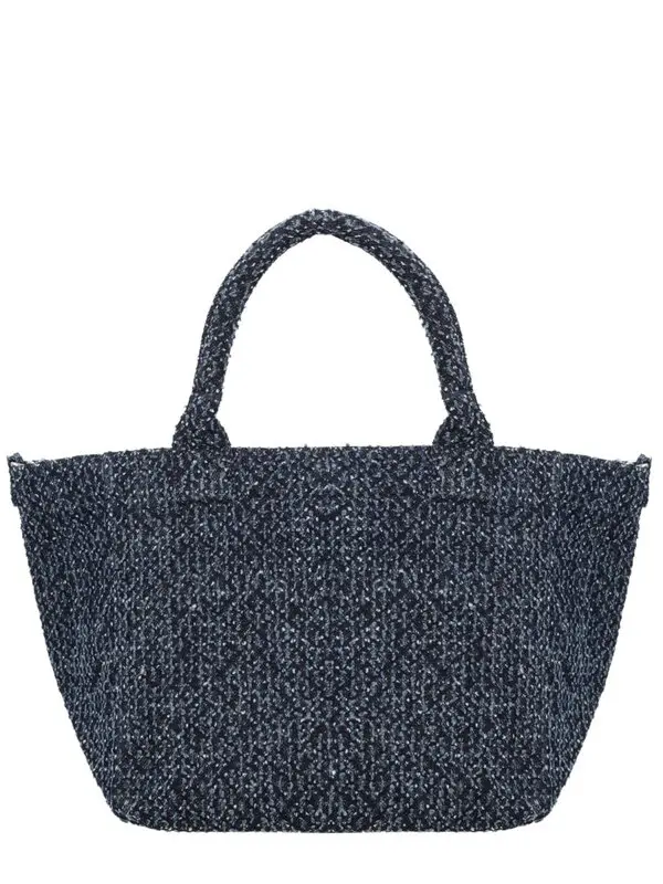 GANNI Tote Bag With Logo - Blue