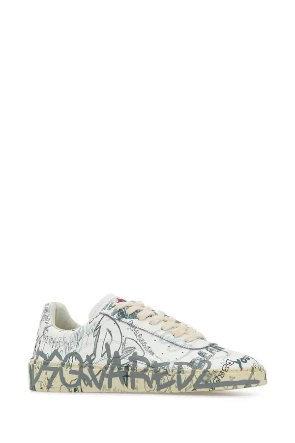 Dsquared2 Printed Leather Rider Sneakers