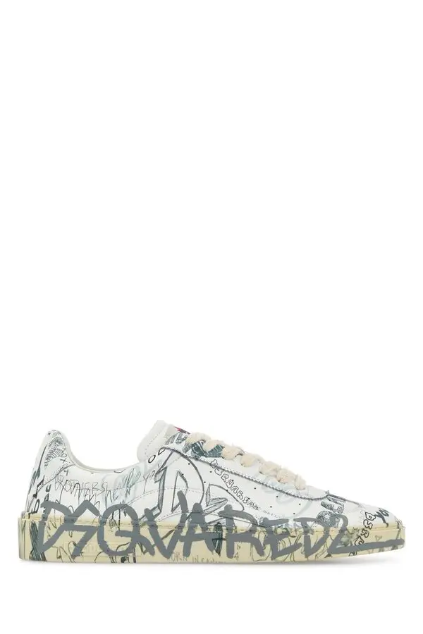 Dsquared2 Printed Leather Rider Sneakers - Multicolor