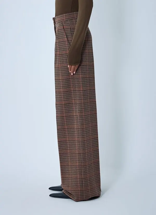 Max Mara High-rise Tailored Wool-blend Wide-leg Pants