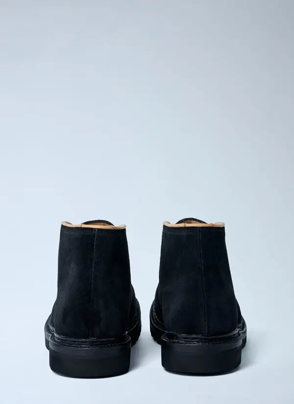 Our Legacy Suede Lace-up Boots With Vibram Sole