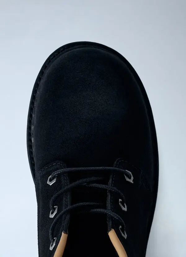 Our Legacy Suede Lace-up Boots With Vibram Sole