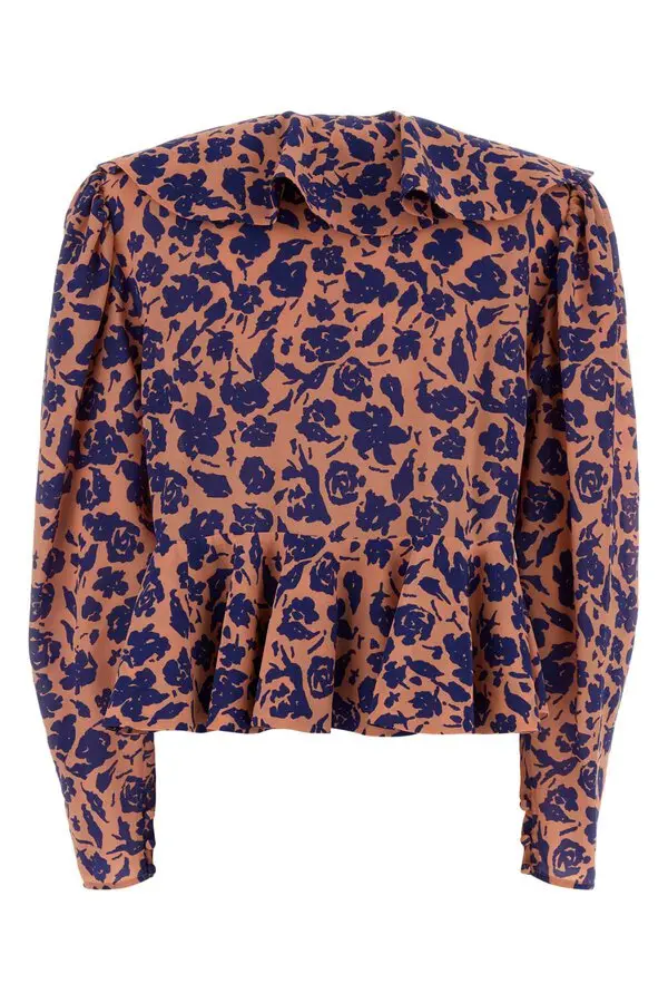 Chloé Printed Crepe Blouse - Multicolor