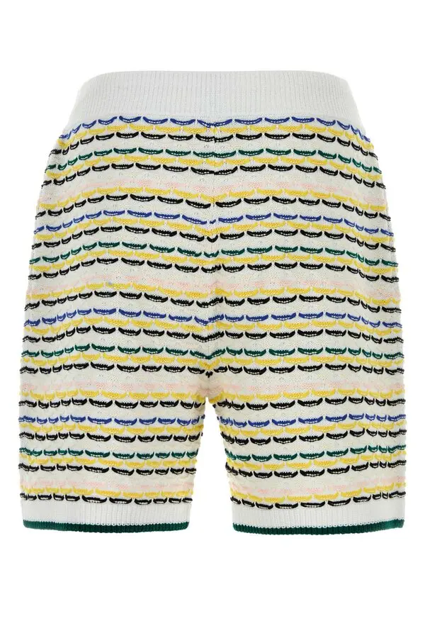 Casablanca Embroidered Cotton Bermuda Shorts