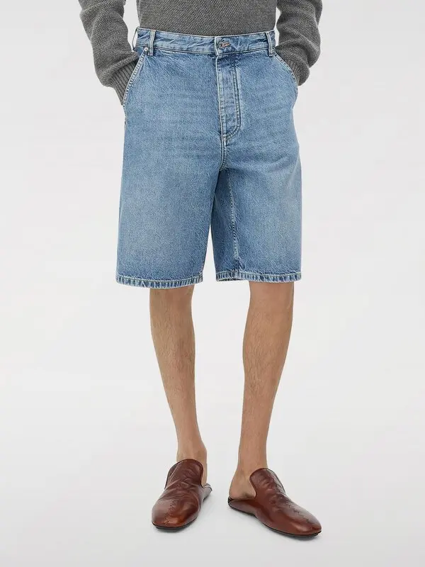 Bottega Veneta Cotton Denim Shorts