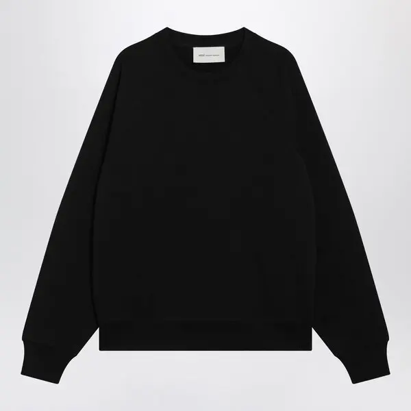 AMI Paris De Coeur Crewneck Sweatshirt - Black
